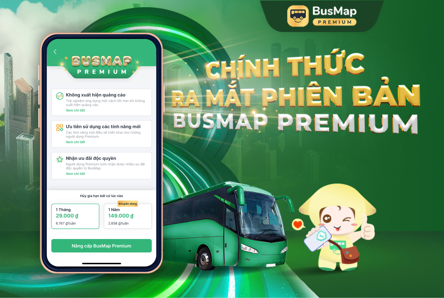 CHÍNH THỨC RA MẮT PHIÊN BẢN BUSMAP PREMIUM