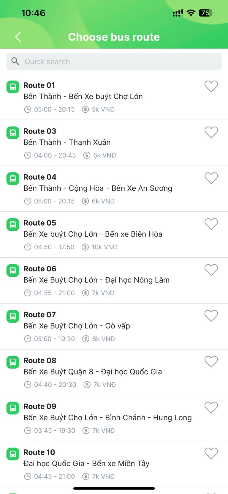 MultiGo - See real-time arrival of buses