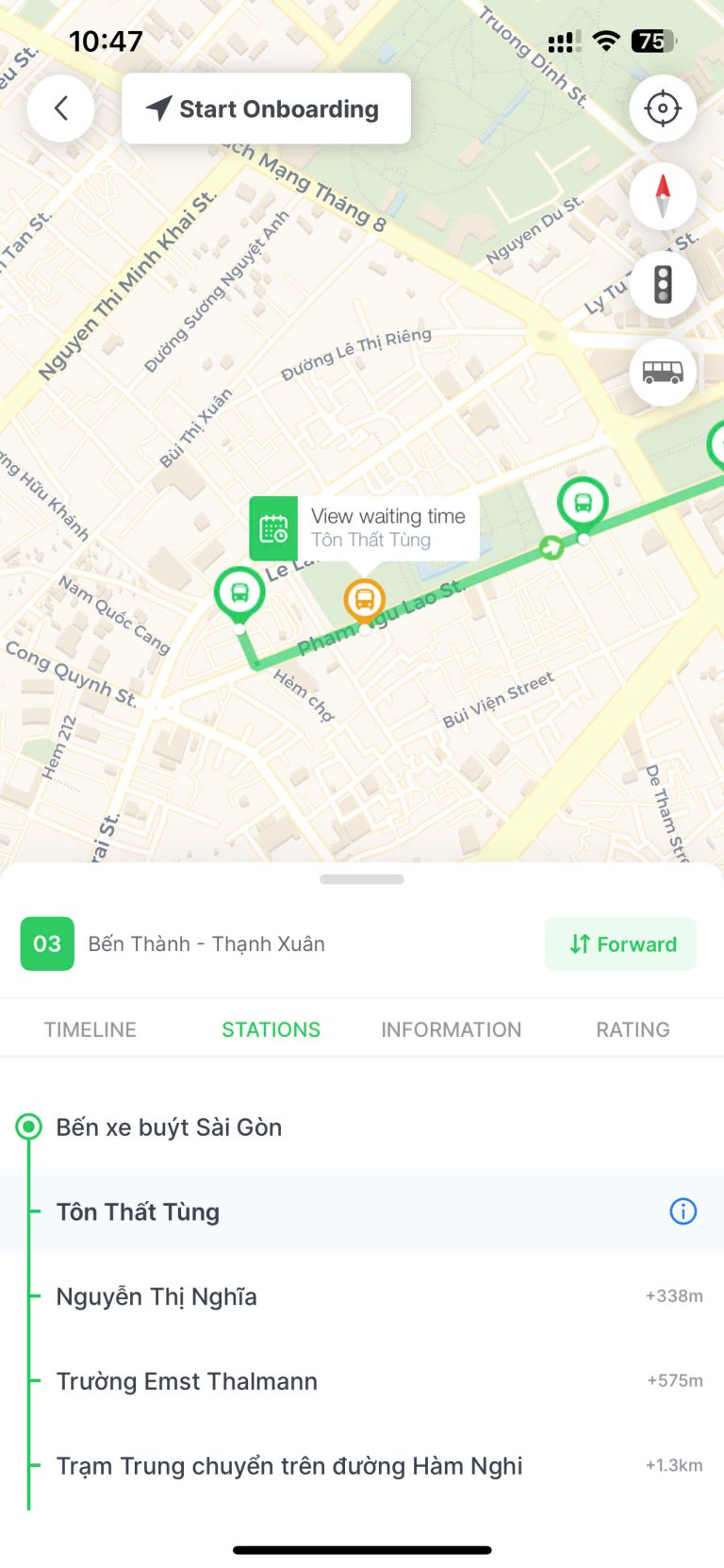 MultiGo - See real-time arrival of buses