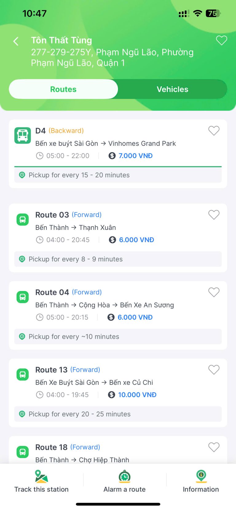 MultiGo - See real-time arrival of buses