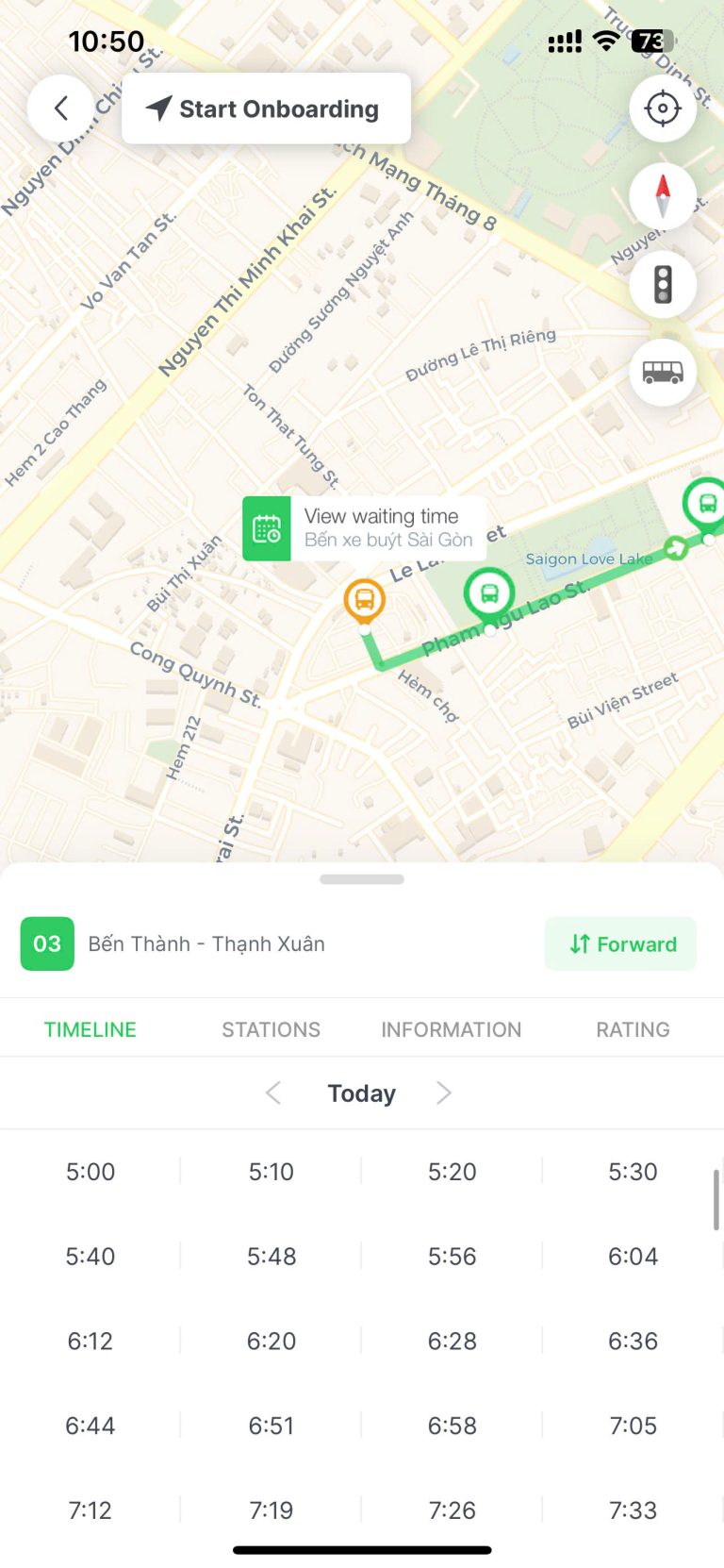 MultiGo - Lookup route information
